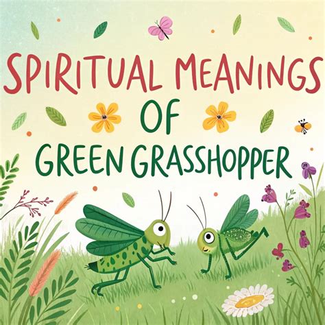 15 Spiritual Meanings Of Green Grasshoppers Natures Wisdom