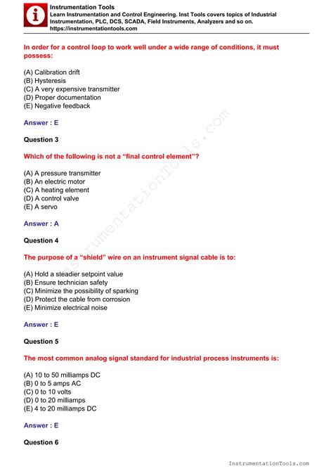 Control Loops Mcq Pdf