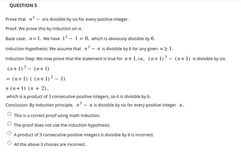 Solved Prove That N N Is Divisible By Six For Every Chegg