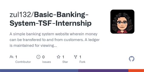 Github Zul132basic Banking System Tsf Internship A Simple Banking System Website Wherein