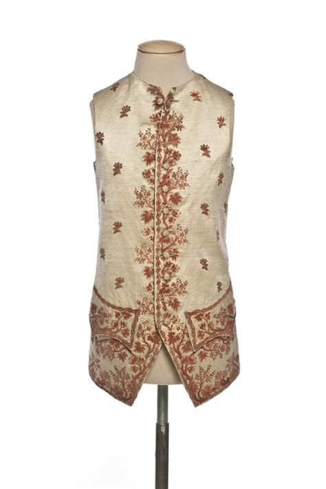 Waistcoat France 1775 1800 Satin Les Arts Decoratifs 18th