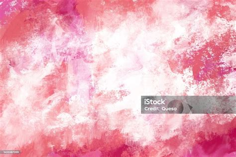 유화 추상 배경 템플릿 분홍색 빨간색 및 흰색 브러시 스트로크 거친 질감 현대 미술 분홍에 대한 스톡 벡터 아트 및 기타 이미지