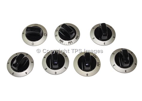3491629113 Electrolux Black Control Knob Kit Cooker Spare Parts