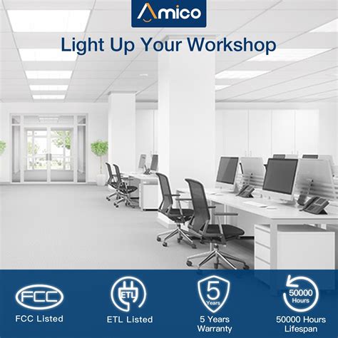 Wholesale 2x2 2x4 Led Flat Panel Troffer Lights Amico Amicolight