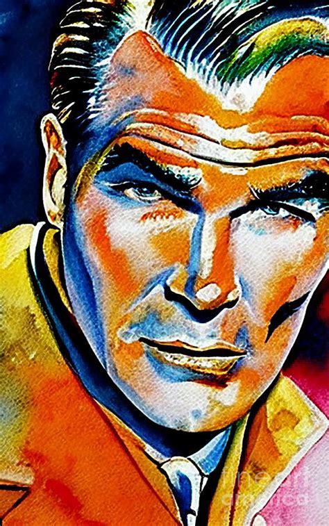 Randolph Scott Actor 1 Mixed Media By Lisa Von Fine Art America