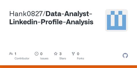 GitHub Hank Data Analyst Linkedin Profile Analysis