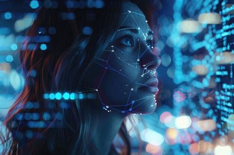 Women In Cyber Security And Iot Programming At Night Premium Ai