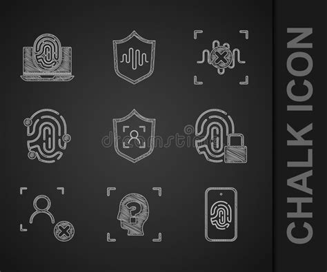 Set Shield Face Recognition Face Mobile With Fingerprint Scan Fingerprint Lock Rejection