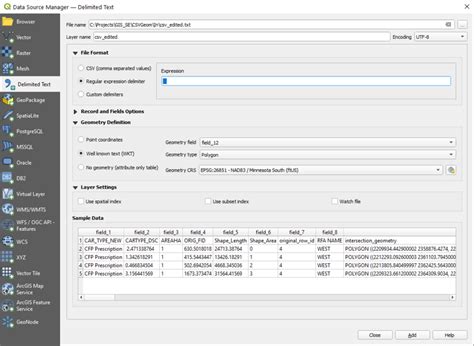 Polygon Creating Shapefile From Csv File With Geometry In Wkt Geographic Information Systems
