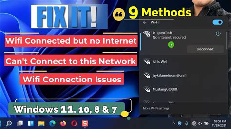 Wifi Connected But No Internet Access On Windows 11 Easy Like Abc Fix Wifi Connection Issues
