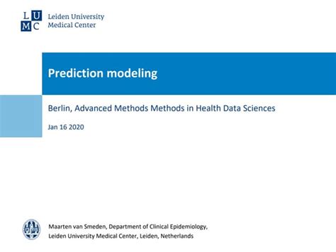 the basics of prediction modeling ppt