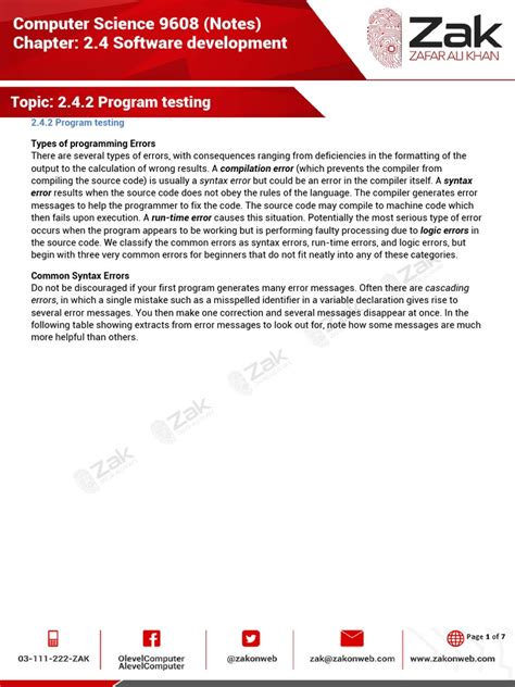 242 Program Testing Download Free Pdf Parameter Computer Programming Compiler