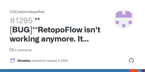 Bug Retopoflow Isnt Working Anymore It Worked Last Night Though · Issue 1295 · Cgcookie