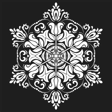 Elegant Vector Ornament In Classic Style Stock Vector Illustration Of Medallion Circular