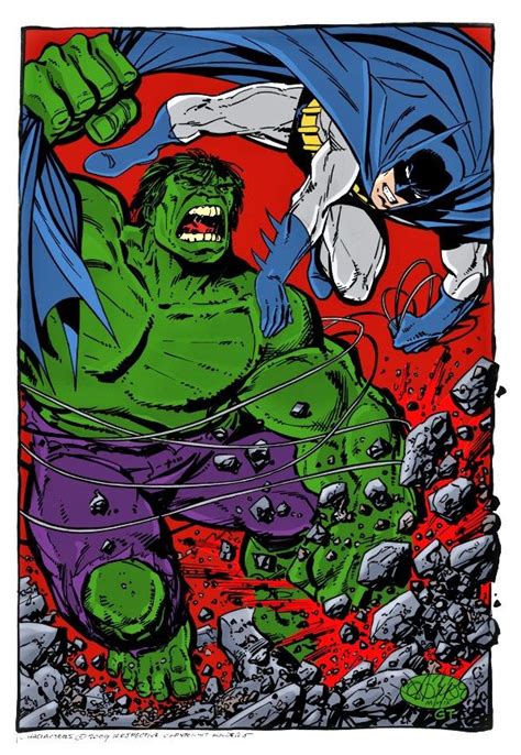 Batman Vs Hulk Hulk Art Batman Vs Batman Detective Comics