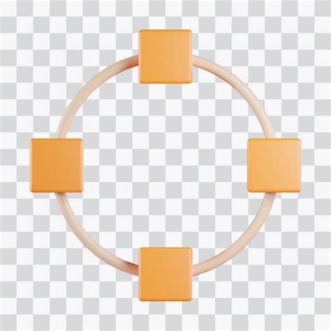 premium psd circle vector path 3d icon