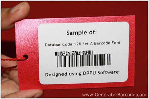 Databar Code 128 Set A Barcode Font Images Generate