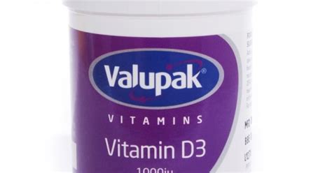 Valupak Vitamins Vitamin D3 1000iu Tablets 60s Purple Hampdens