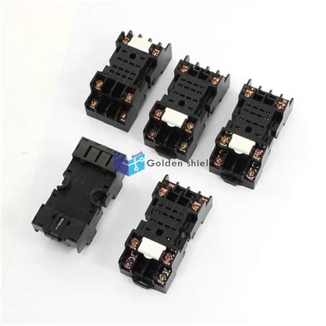 5 Pcs Pyf08 5a Replaceable 8ends Din Rail Relay Socket Base Holder 35mm Kd F28 Ebay