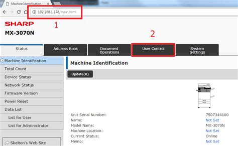 How To Setup User Control On Sharp Copier Skelton Business Equipment