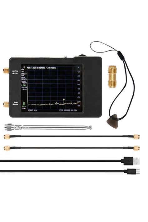 100khz 350mhz 28 Inch Handheld Two Inputs Tiny Spectrum Analyzer Touch