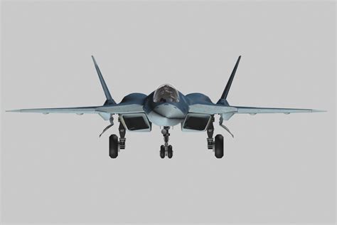 Russian Su T50 Fighter 3d Model Animated Cgtrader