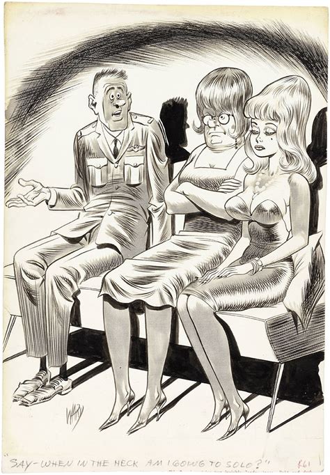 Mens Magazine Cartoon Original Art By Bill Ward In Hakes Auctionss
