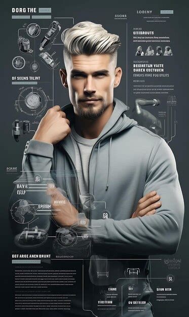 Premium Photo Website Layout Of Mens Hairstyling Tips And Tutorials