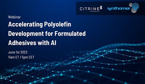 Ai Acceleration Of Adhesives Development