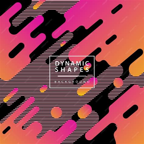 Premium Vector Modern Dynamic Shapes Style Background Combination Modern Style Abstraction