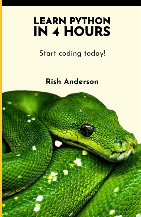 Learn Python In 4 Hours Start Coding Today Anderson Rish 9798377879596 Books