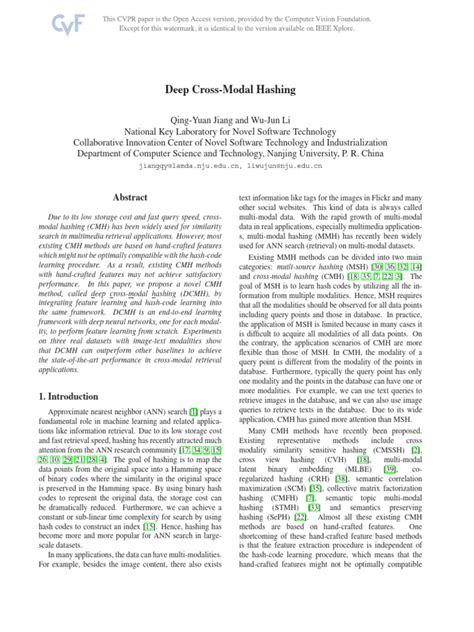 2017 Deep Cross Modal Hashing Pdf