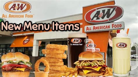 Aandw All American Food Restaurant New Items Bbq Bacon Crunch Burger