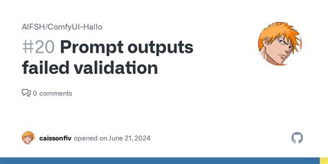 Prompt Outputs Failed Validation Issue Aifsh Comfyui Hallo Github