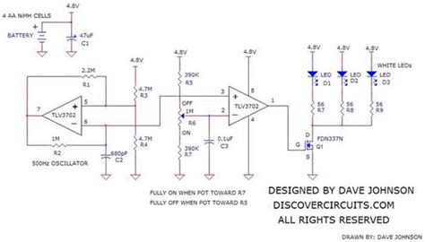 Pot Controlled Variable LED Intensity Circuit September Control Circuit Circuit