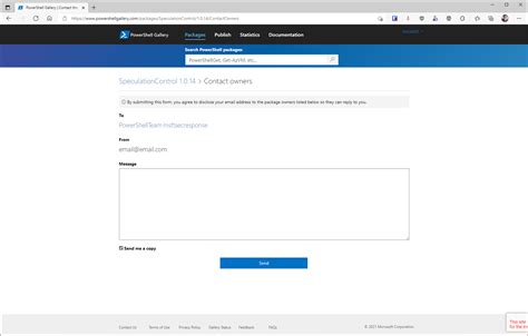 unable to contact package owner · issue 191 · powershell powershellgallery · github