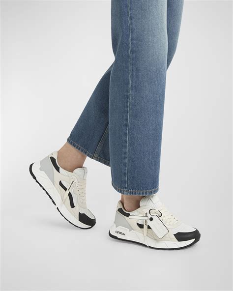 Off White Kick Off Mesh Runner Sneakers Neiman Marcus