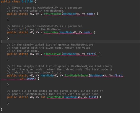 Solved Public Class Drill06 Given A Generic Hashnode As