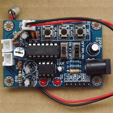 Isd1820 Voice Board Voice Module Sound Recording Module W Lm386