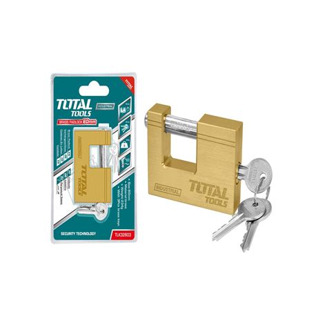 Buy Total Heavy Duty Brass Block Padlock Online Uae