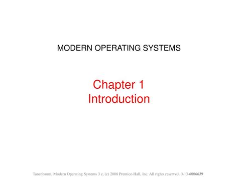 Ppt Modern Operating Systems Chapter 1 Introduction Powerpoint Presentation Id826015