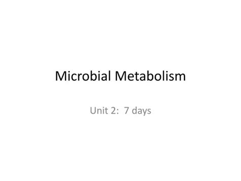 Microbial Nutrition Cell Metabolism Ppt Powerpoint
