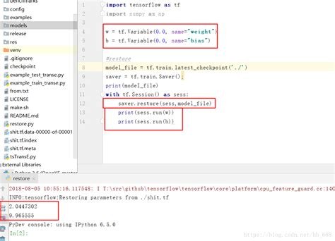 简单的模型保存与恢复 ——tensorflow 恢复optimizer csdn博客