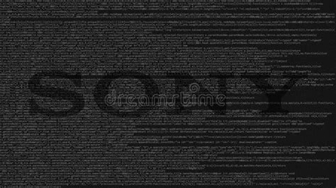 Sony Corporation Logo Made Of Source Code On Computer Screen Editorial 3d Rendering Editorial