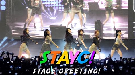 240523 Stayc Stage Greeting 스테이씨 무대인사 소통 직캠 Full 버전 4k 60p 가톨릭대 Youtube