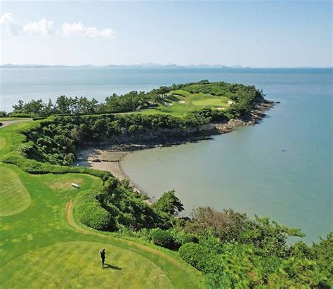 바다 넘겨야 하는 215m 파3온 그린은 5명 중 1명만