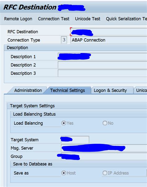 Load Balancing Settings
