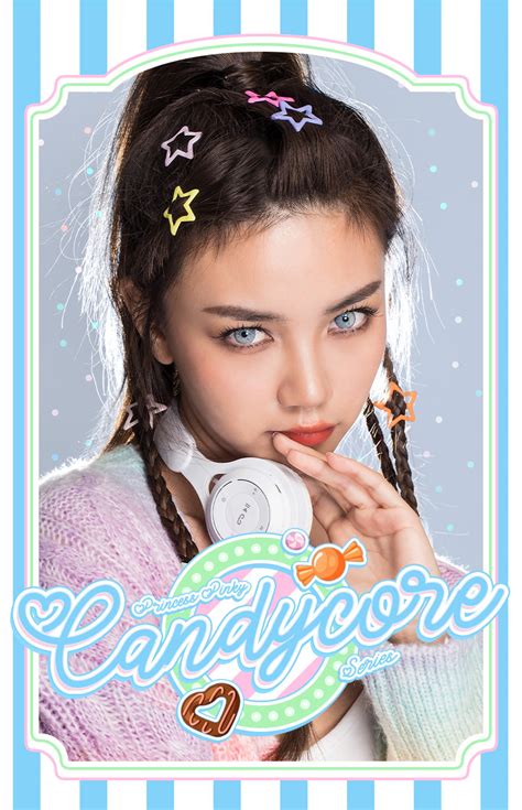 Princess Pinky Candycore Ash Blue Contact Lenses