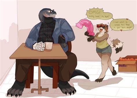 Rule 34 Animal Dildo Animal Sex Toy Anthro Clothed Clothing Dildo Duo English Text Equine