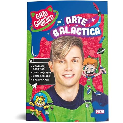Kit De Atividades Montar E Criar Dedoche Gato Galáctico Grow Em